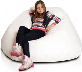 Sedací vak koule Maxi polyester TiaHome - bíla