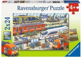 Ravensburger Vlakové nádraží - 2x24 dílků / od 4 let