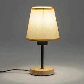 Brilagi - Stolní lampa NUBILA WOOD 1xE27/25W/230V dub/světle hnědá