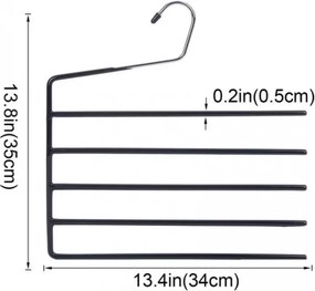 Flamenco Mystique Ramínko, držák, háček na kalhoty, šály, 5 párů do šatní skříně, 1 ks U23