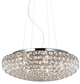 Ideal Lux Ideal Lux - Křišťálový lustr na lanku KING 7xG9/40W/230V pr. 46 cm chrom ID087979