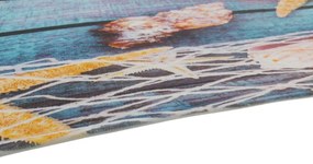 Apextextil, Protiskluzová 3D předložka Moře, 60x180, modrá, koupelna