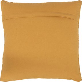 Okrový polštář zdobený ornamenty Fayola - 45*45 cm