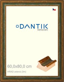 DANTIK rámeček 60x80 | HRAD zelená (Plexi Čiré)