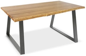 Moderní stoly Jídelní stůl HELENA masiv dub/ocel