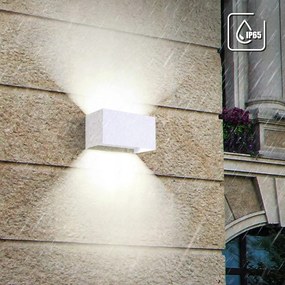 24W Led venkovní nástěnné svítidlo Bílé Čtvercové Nahoru A Dolů Nástěnná Lampa