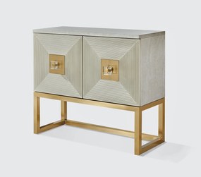 Komoda Stilig ST363 100 cm šampaňská/zlatá