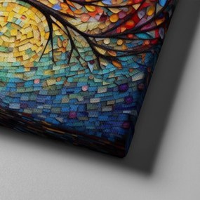 Obraz na plátně - Strom života Mozaika FeelHappy.cz Velikost obrazu: 120 x 80 cm