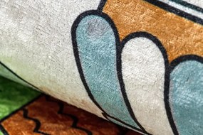 Dětský koberec protiskluzový BAMBINO 61430 šedý / růžový