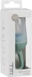 KikkaBoo Krmicí kousátko Platinum Silicone Sage / Kousátko / 100% sili