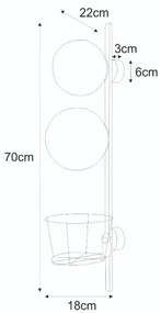 Designové nástěnné svítidlo Plant