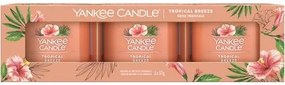 Yankee Candle Sada Votivní svíčky ve skle Tropical Breeze, 3 x 37 g