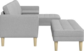 Set pohovek 2 ks Oblačno šedá Polyester 3329261