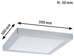 Paulmann 71024 Abia, stropní svítidlo, LED 22W 4000K, matný chrom, 30x30cm