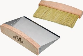 Lopatka na smetí z nerezové oceli's lopatkou a smetáčkem Living Nostalgia