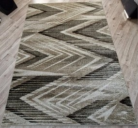 HU Béžovo-hnědý abstraktní koberec Rio 519-Beige-Cream Rozměr: 60x100 cm