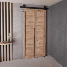 Skládací posuvné dveře QUDIO M2 dub Craft zlatý 80