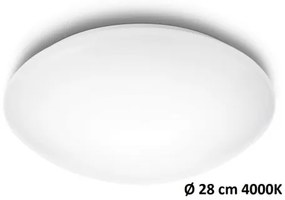 Nástěnné a stropní LED svítidlo Philips Suede 31801/31/16 průměr 28cm 4000K neutrální bílá