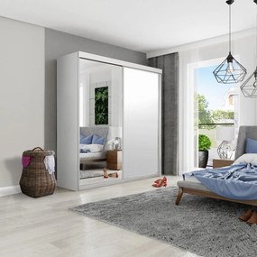 Posuvná skříň TOP B-23 - bílý 150x200x62 cm