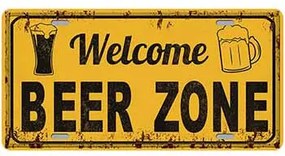 Cedule značka Welcome beer zone