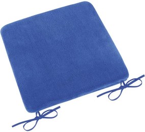 Bellatex Sedák hladký Korall micro Modrá 40x40 cm