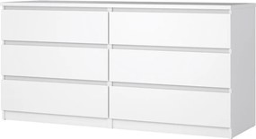 Bílá komoda 154x76x50 cm Naia – Tvilum