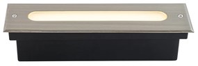 Moderní zemní bodové svítidlo ocelové 30 cm včetně LED IP65 - Eline