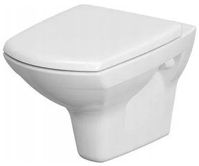 Cersanit Carina Clean On, závěsná wc mísa + antibakteriální toaletní sedátko z duroplastu, set 548, bílá, K701-033
