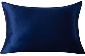 Hedvábný povlak na polštář 40x60cm tmavě modrý: 40x60cm