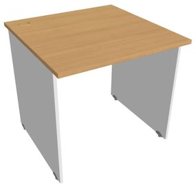 Stůl pracovní rovný 80 cm - Hobis Gate GS 800 Dekor stolové desky: buk, Dekor lamino podnože: bílá