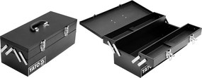 YATO 3 komorový box na nářadí černá