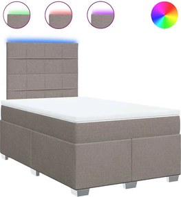 Box spring postel s matrací taupe 120x200 cm textil 3292759