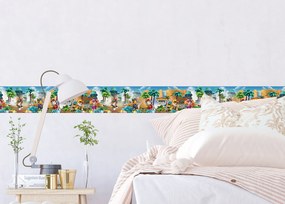 Dětská samolepící bordura na zeď Tlapková Patrola Džungle | 5 m x 13.8 cm | DWBD8023