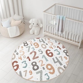 Pratelný dětský hrací koberec ø150 cm Happy Numbers – Mila Home