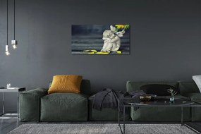 Obrazy na plátně Spací anděla slunečnice 125x50 cm