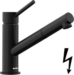 Blanco Kano S matná černá / Kuchyňská baterie / Nízkotlaká / Výsuvná k