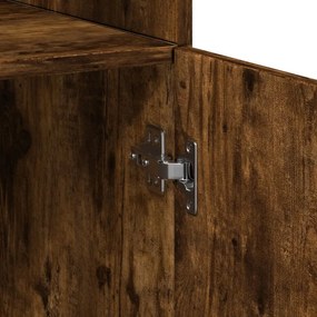 Skříň highboard kouřový dub 80 x 42,5 x 185 cm kompozitní dřevo 3281382