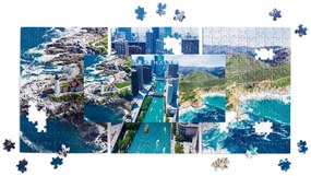Galison Puzzle Letecké záběry USA 3×120 dílků