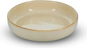 Béžový servírovací talíř z kameniny Meridian – Salt&amp;Pepper