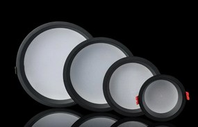 LED2 Zeta, zápustné LED svítidlo Barva: Černá, Chromatičnost: 3000K Triac, Ø - Průměr: M - 17,6cm