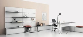 PLAN Skříňka nízká dlouhá BOARDS white