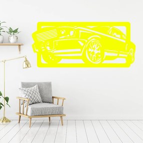 Živá Zeď Samolepka na zeď Auto Ford Mustang Barva: černá