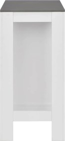 280216  Bar Table with Shelf White 110x50x103 cm 280216
