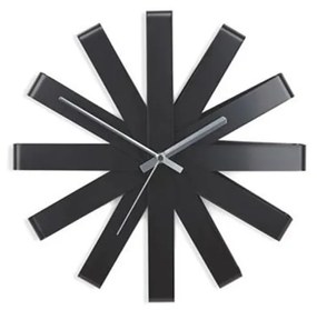 Umbra Nástěnné hodiny RIBBON 30 cm černé