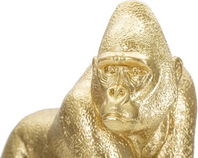 Dekorativní soška Gorilla Side zlatá