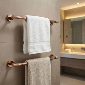 Rea Modern, koupelnový věšák na ručník 60cm, 6603, měděná lesklá, REA-98070