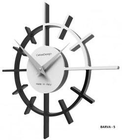 Designové hodiny 10-018 CalleaDesign Crosshair 29cm (více barevných variant) Barva černá klasik-5 - RAL9017
