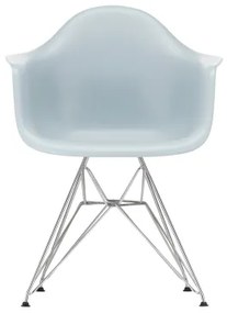 Eames Plastic Armchair DAR chrom ledově šedá bílé na koberec Vitra