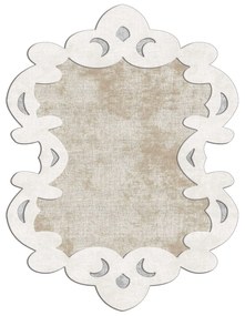 Conceptum Hypnose Kusový koberec Aln600Fg416Kr, Krémová Rozměr koberce: 160 x 230 cm