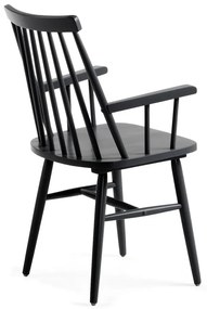 Černá jídelní židle ze dřeva kaučukovníku Kave Home Kristie